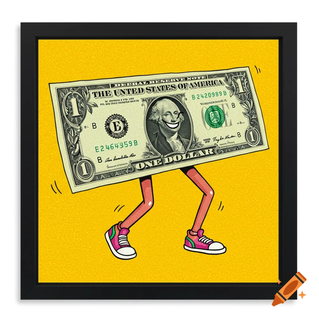 Cartoon 1 Dollar