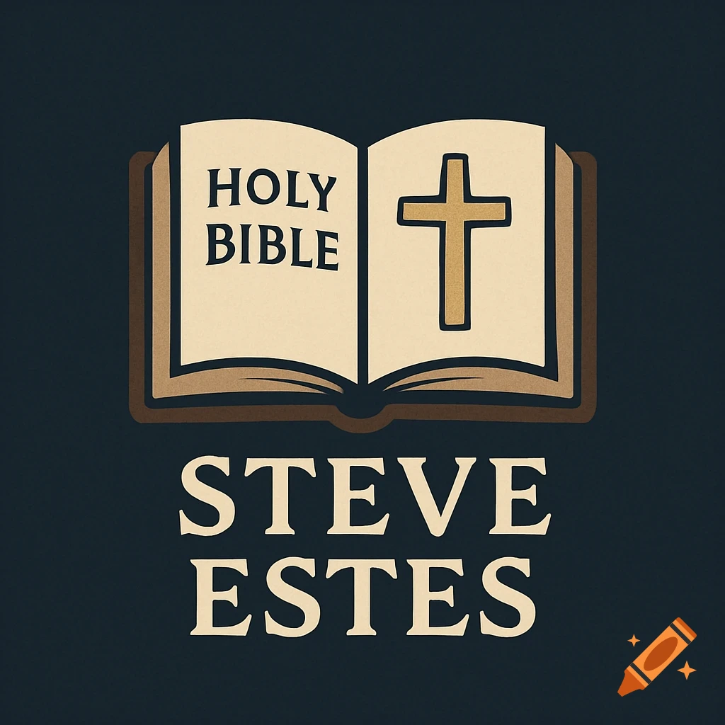 Illustrated icon of an open Bible with a cross and the text 'Holy Bible ...