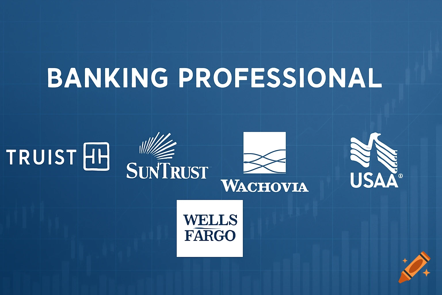 Graphic with 'BANKING PROFESSIONAL' text and logos for Truist, SunTrust ...