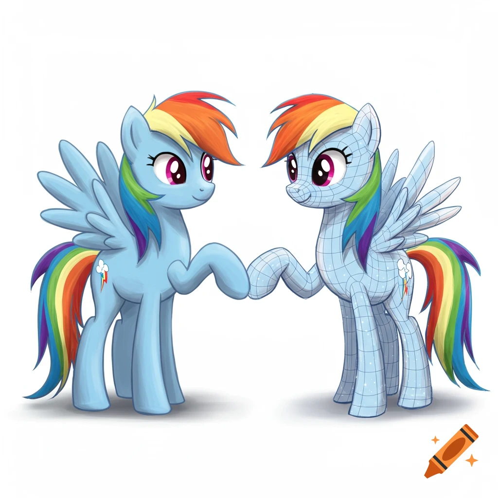 My Little Pony images created on Craiyon