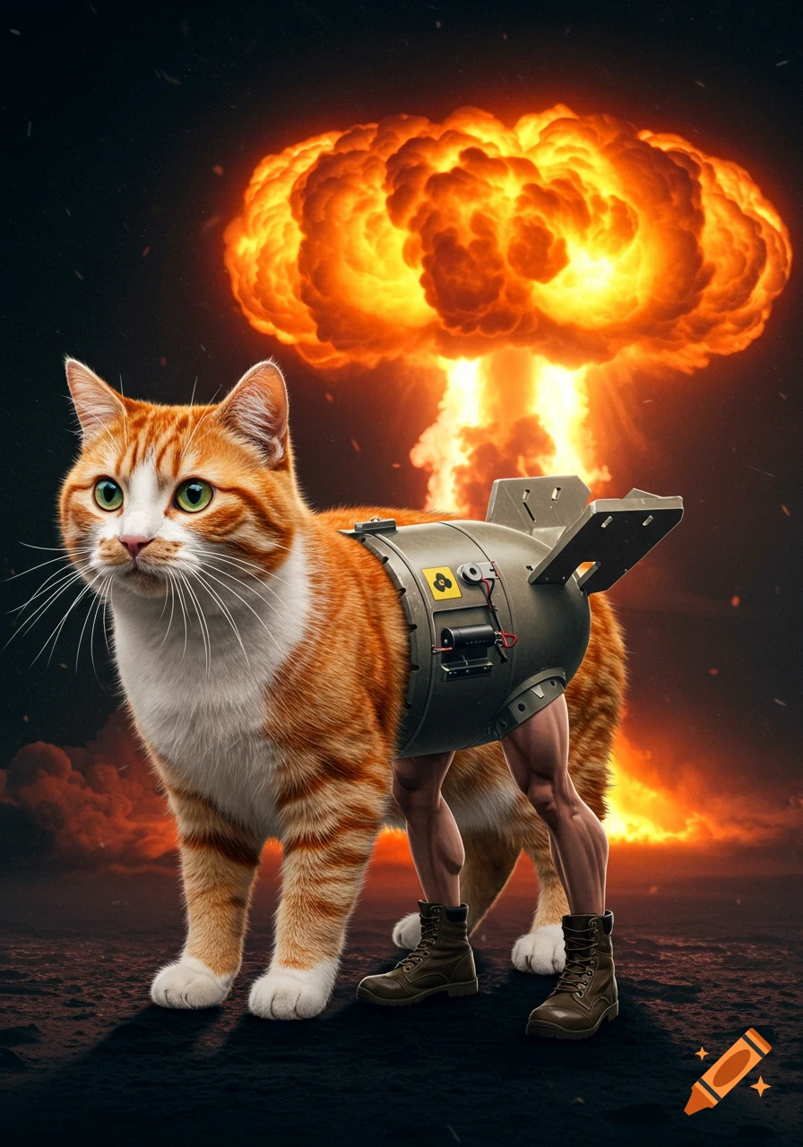 Explosions images created on Craiyon