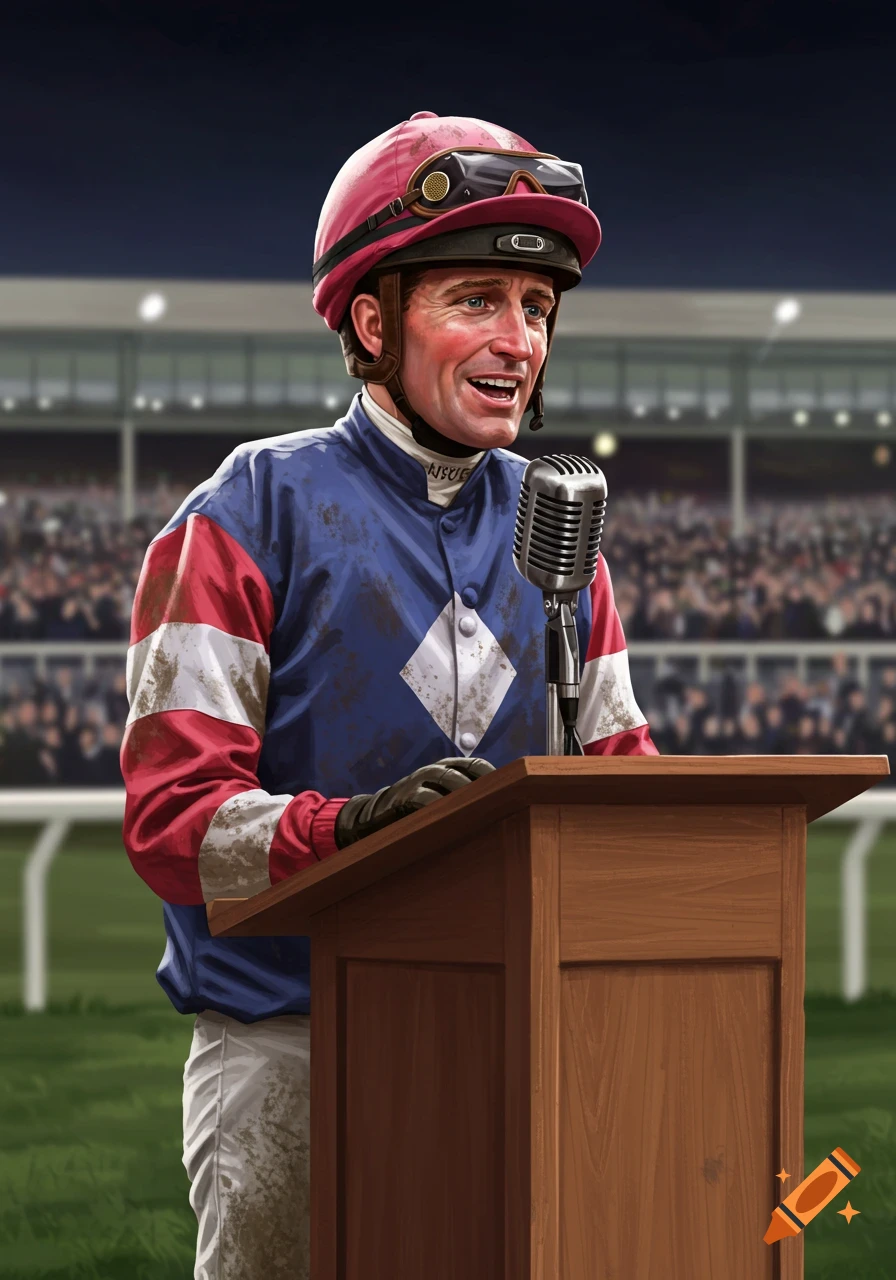 Horse Racing images created on Craiyon