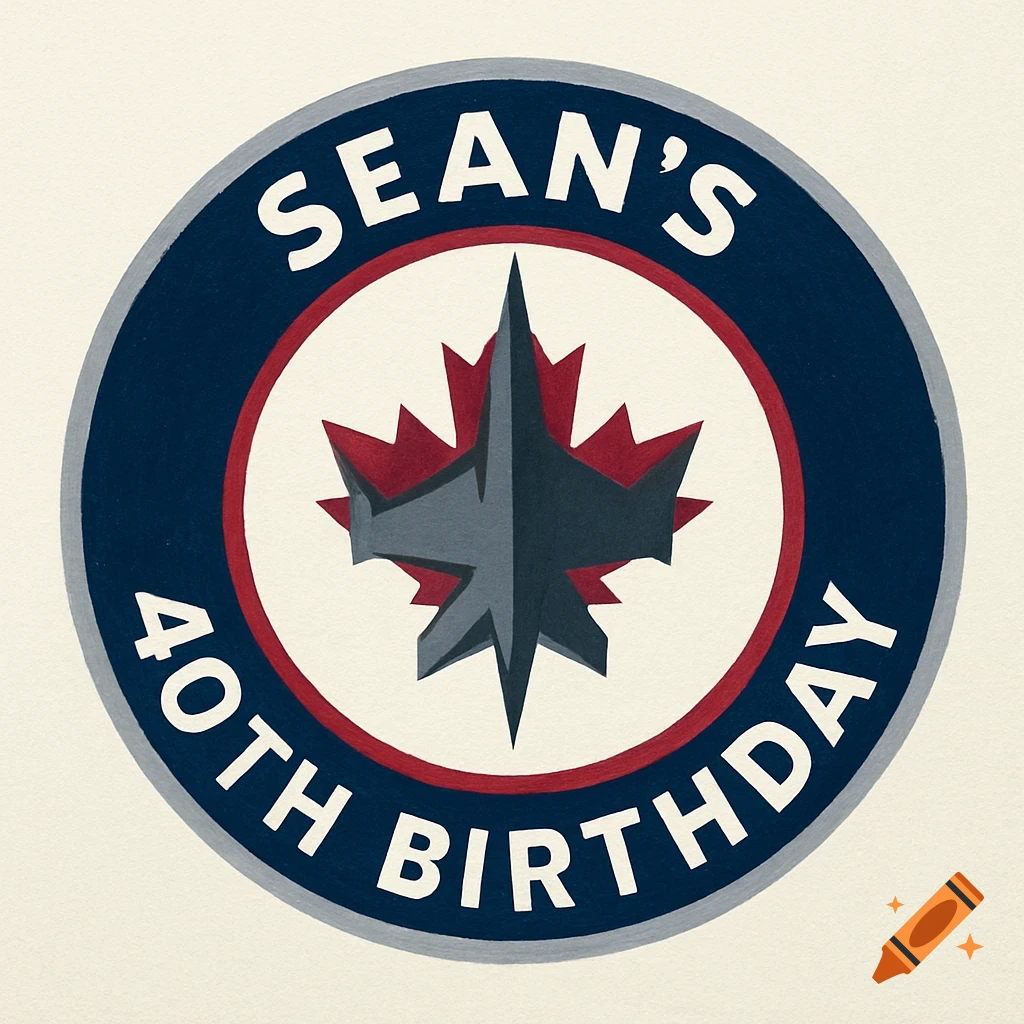 circular-logo-for-sean-s-40th-birthday-with-text-and-a-stylized-jet-and