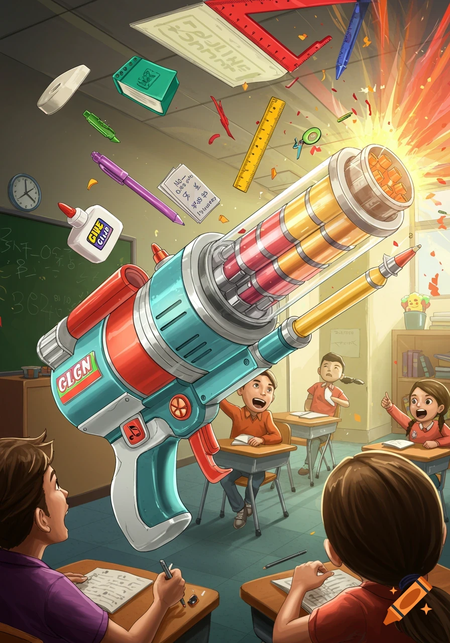 School Supplies images created on Craiyon