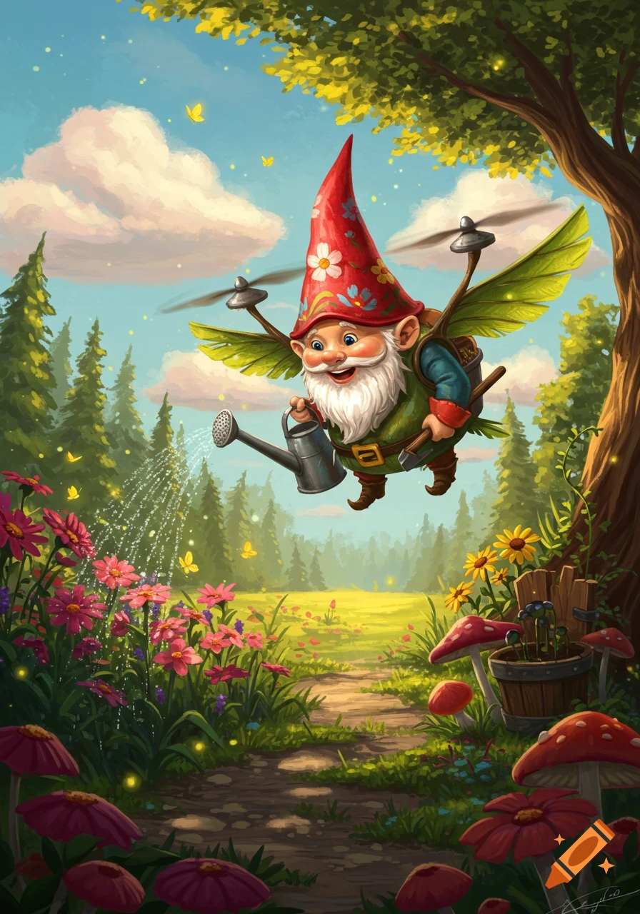 Gnome images created on Craiyon