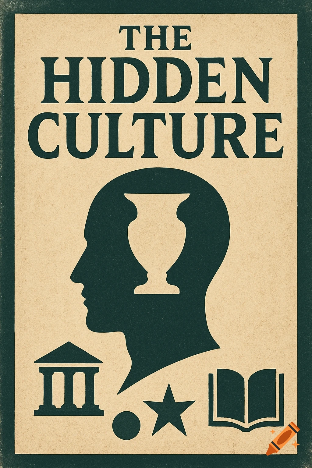 A graphic illustration for 'The Hidden Culture' featuring a silhouette ...