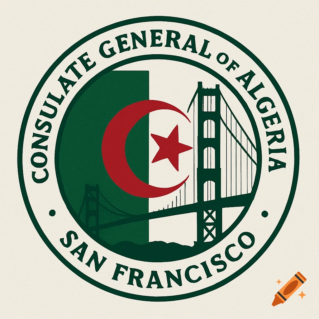 Logo for Consulate General of Algeria in San Francisco featuring ...