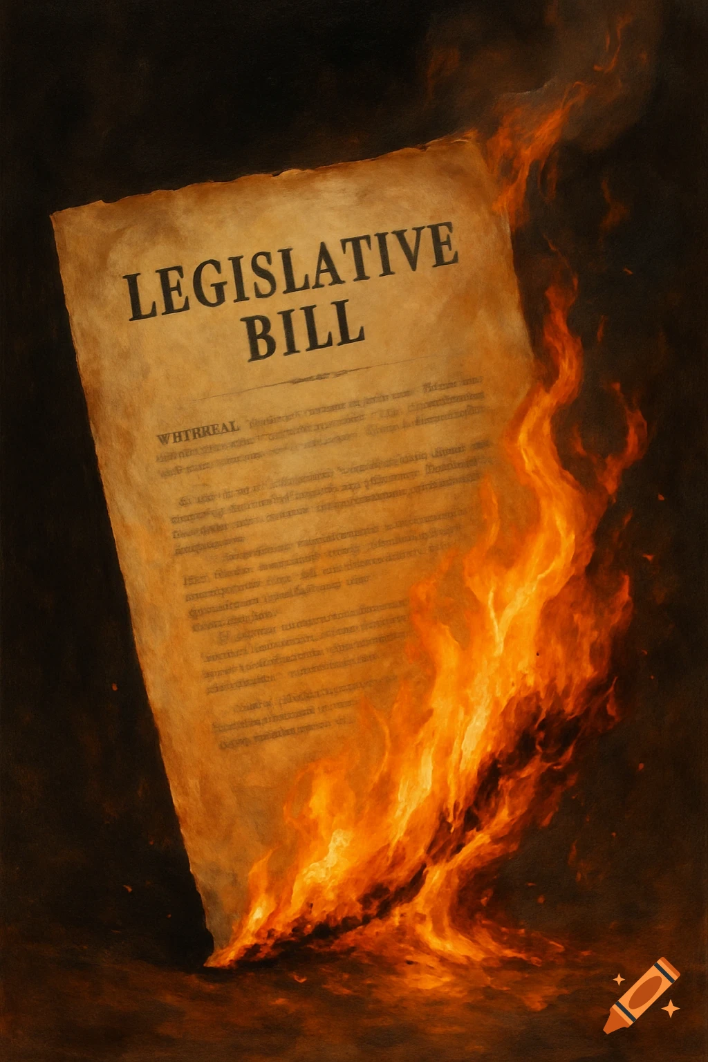 Political images created on Craiyon