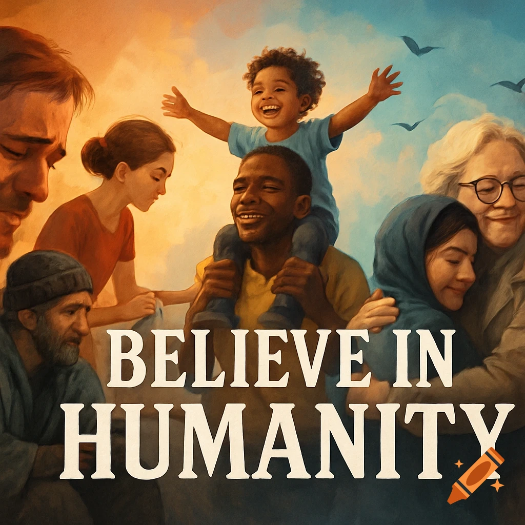 Illustration of a diverse group of people, including a child on ...