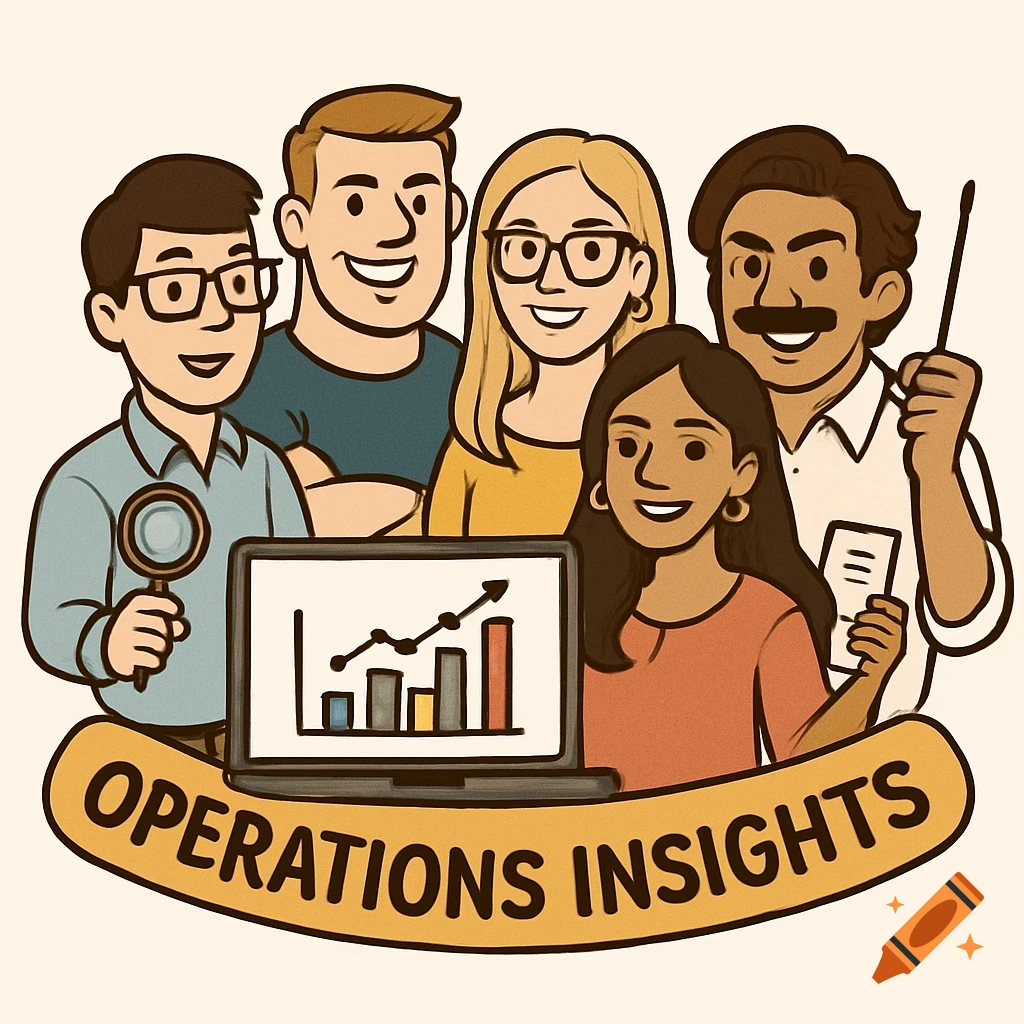 Cartoon illustration of five diverse business people around a laptop ...