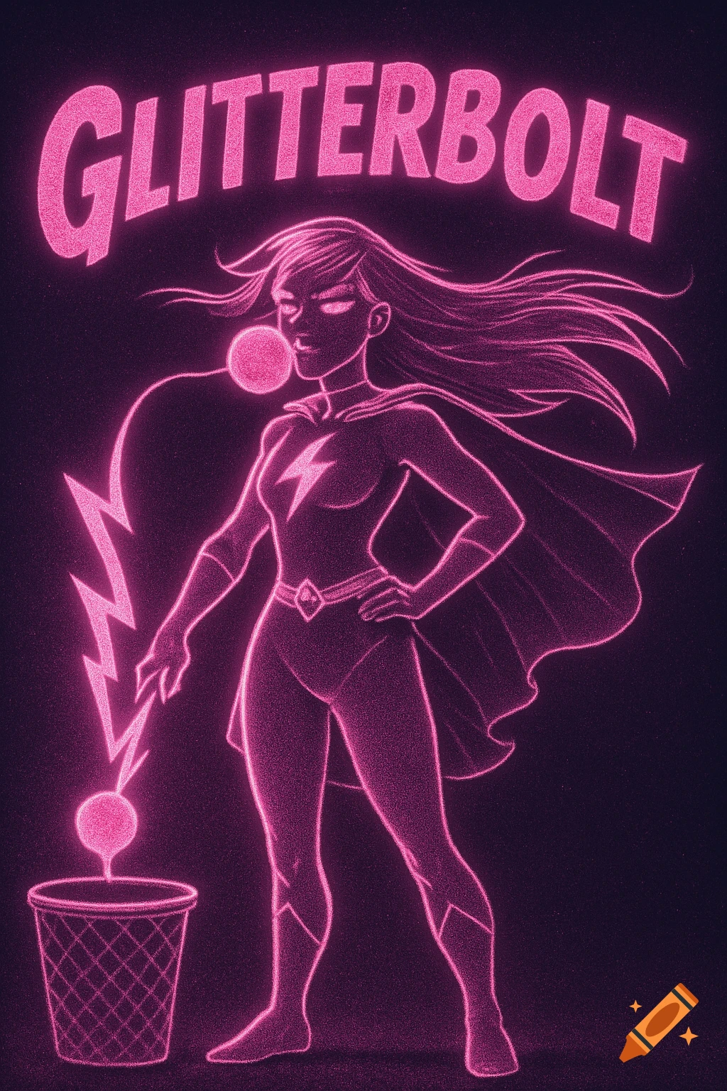 Neon images created on Craiyon