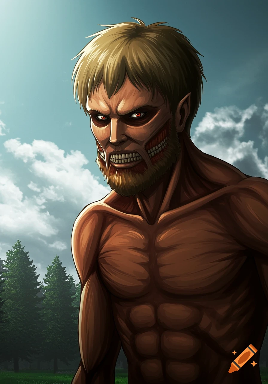 Illustration of the Beast Titan from Attack on Titan on Craiyon