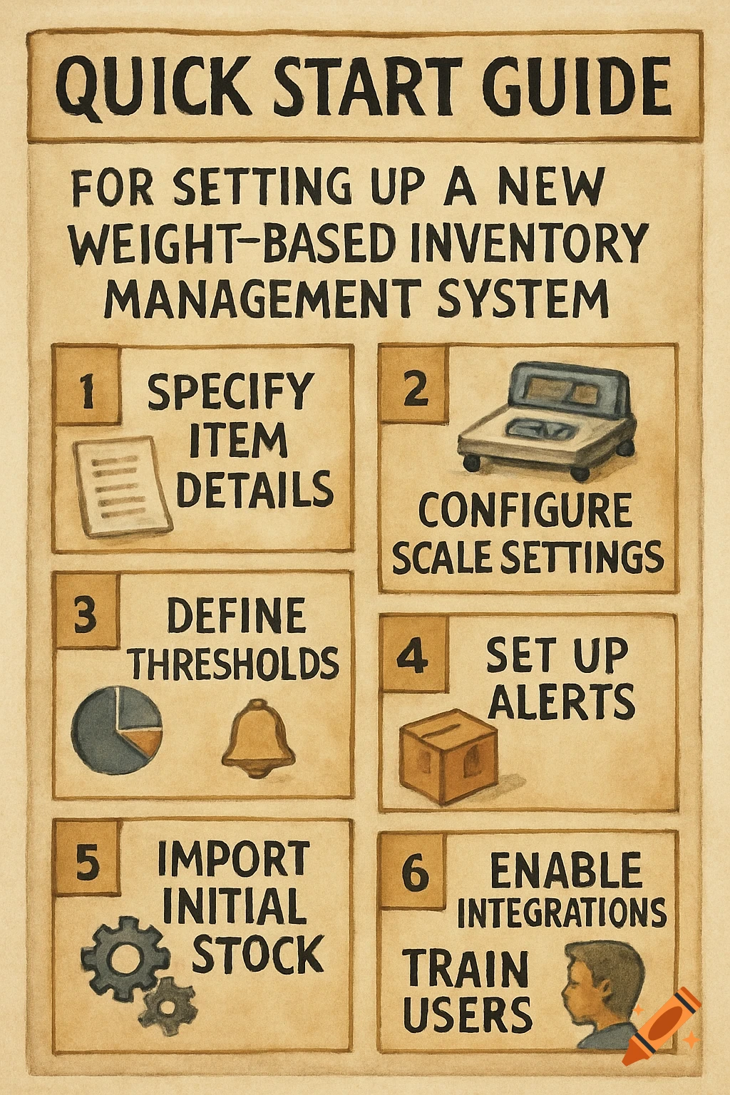 Quick start guide for setting up a weight-based inventory management ...