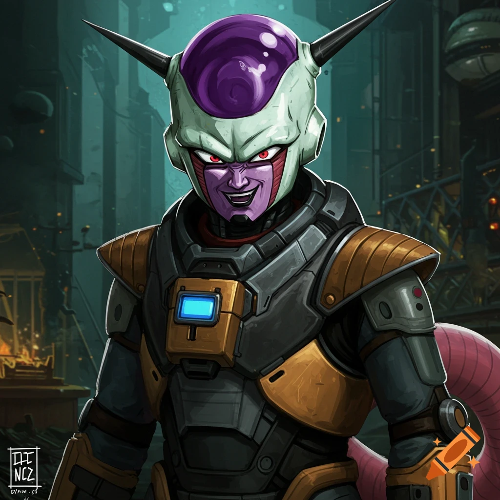 Frieza from Dragon Ball Z in a Gordon Freeman-like suit and armor on ...