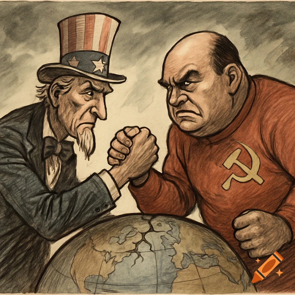 Political Cartoon images created on Craiyon