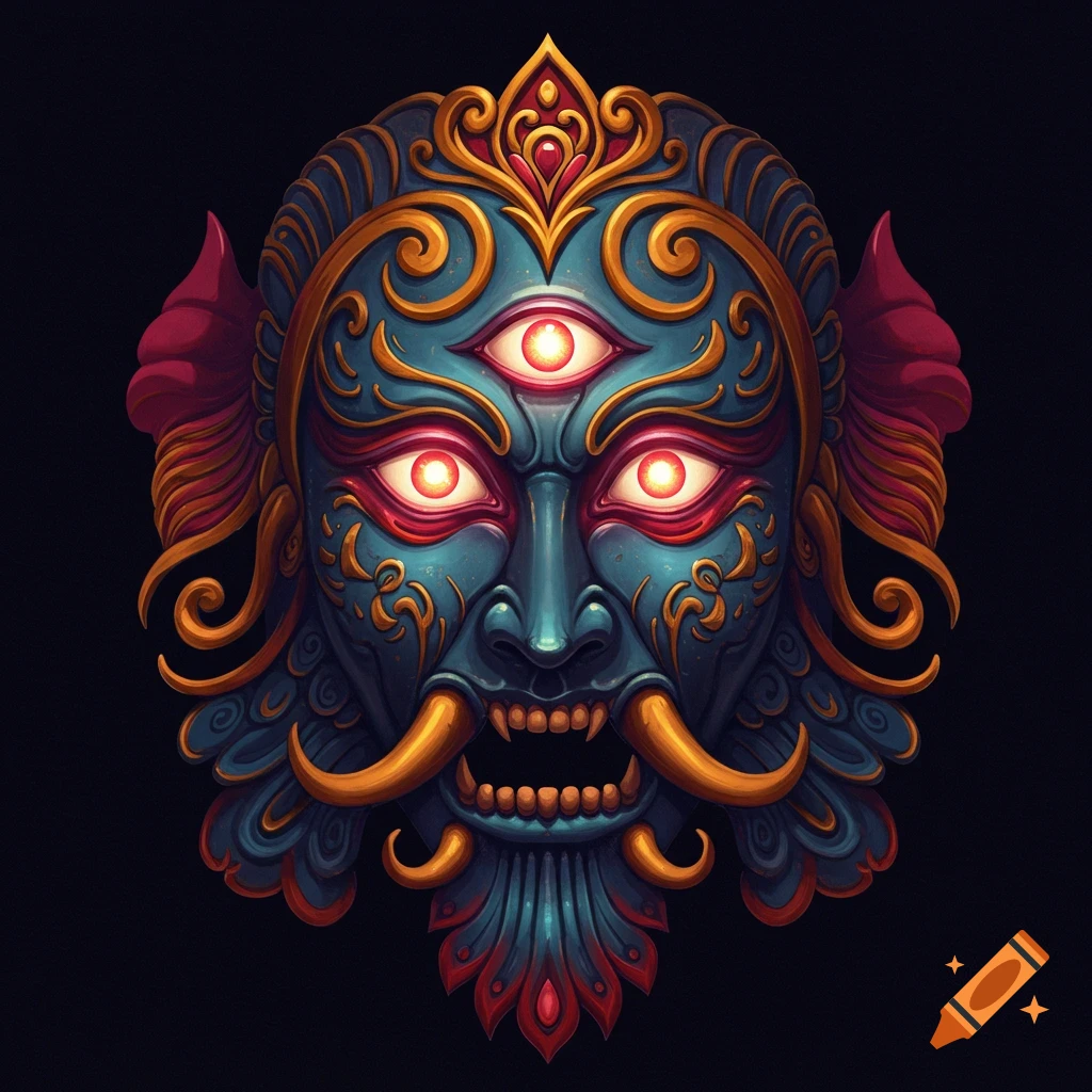 Mask images created on Craiyon