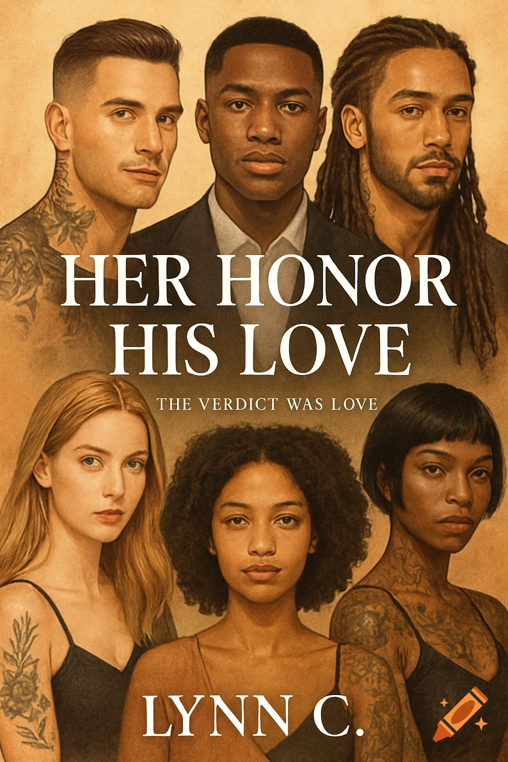 Book cover featuring portraits of three men and three women above the ...