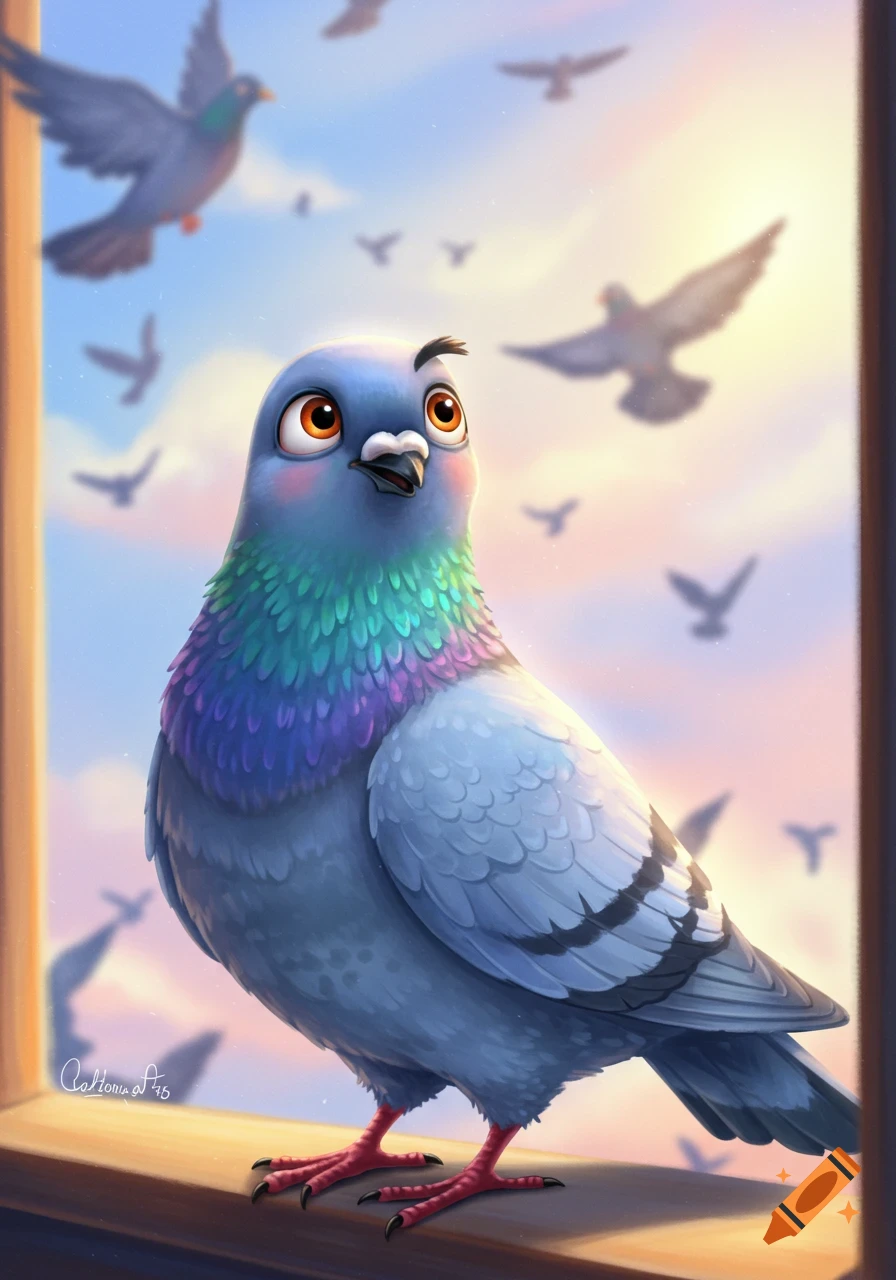 Pigeon Picture Cartoon