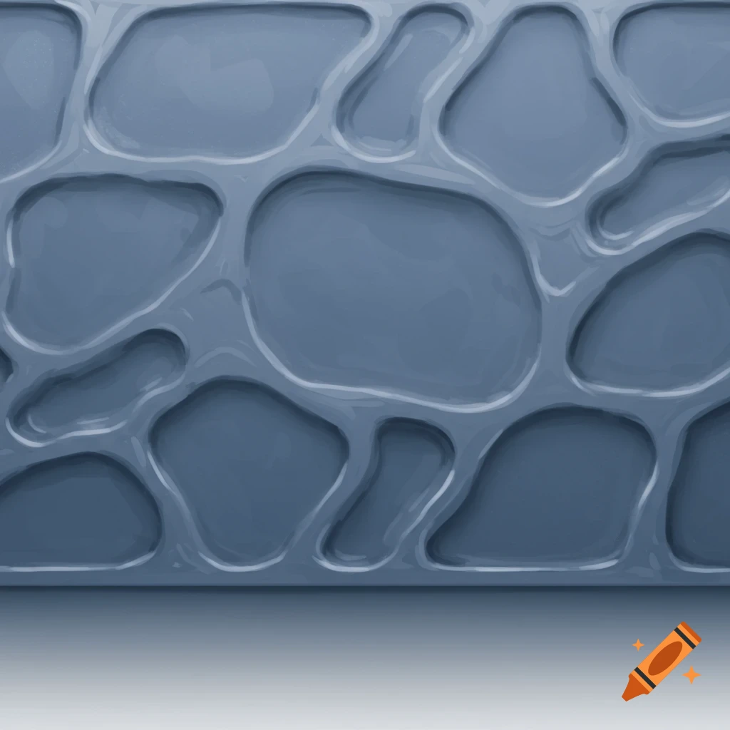 Blue futuristic wall panel with an organic bubbly pattern. on Craiyon
