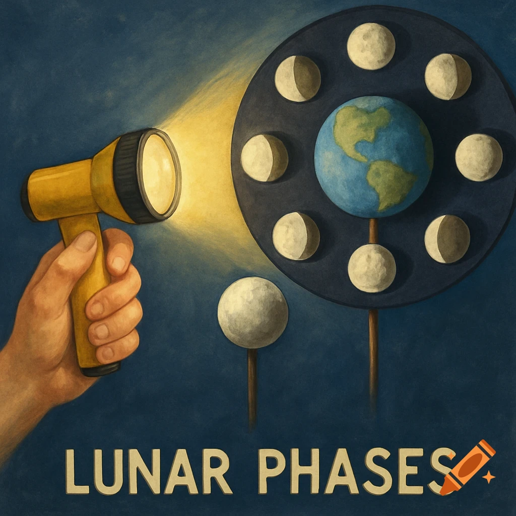 Illustration of a hand holding a flashlight illuminating a model ...