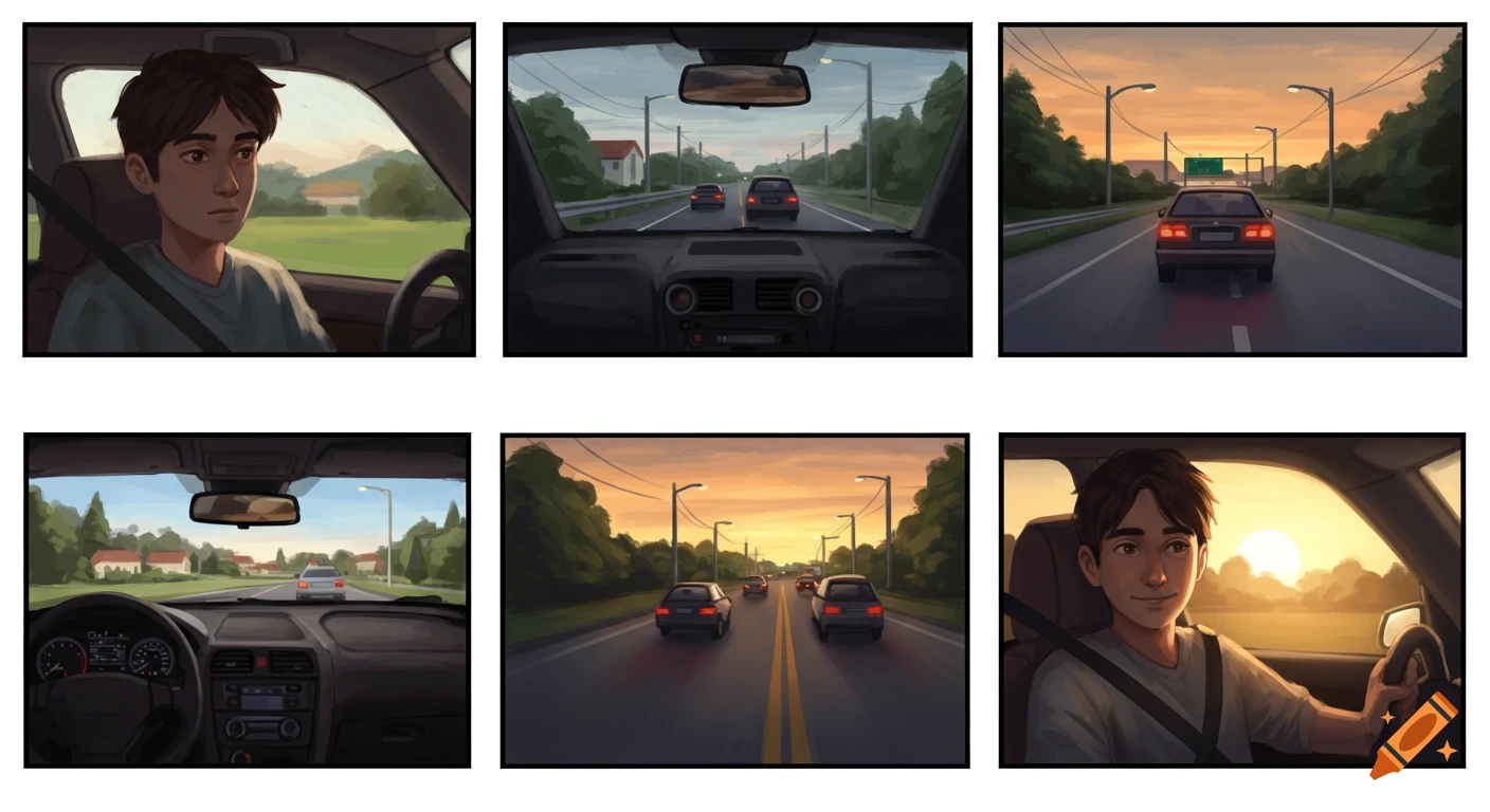 Storyboard images created on Craiyon