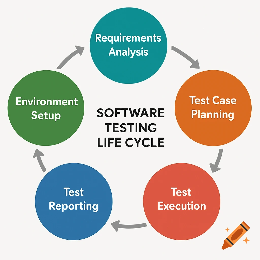 Cyclic diagram showing the Software Testing Life Cycle stages ...