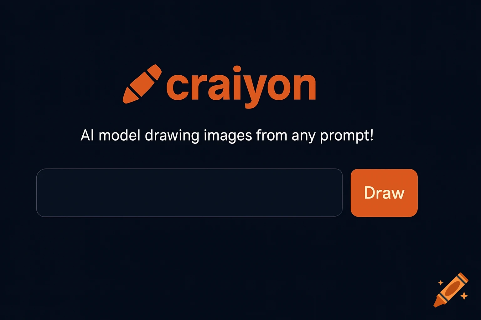 The Craiyon AI image generator website interface. on Craiyon