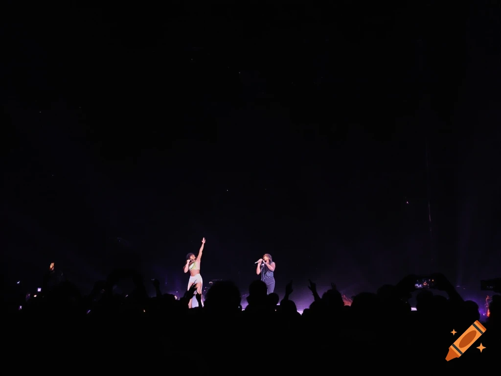 Concert images created on Craiyon