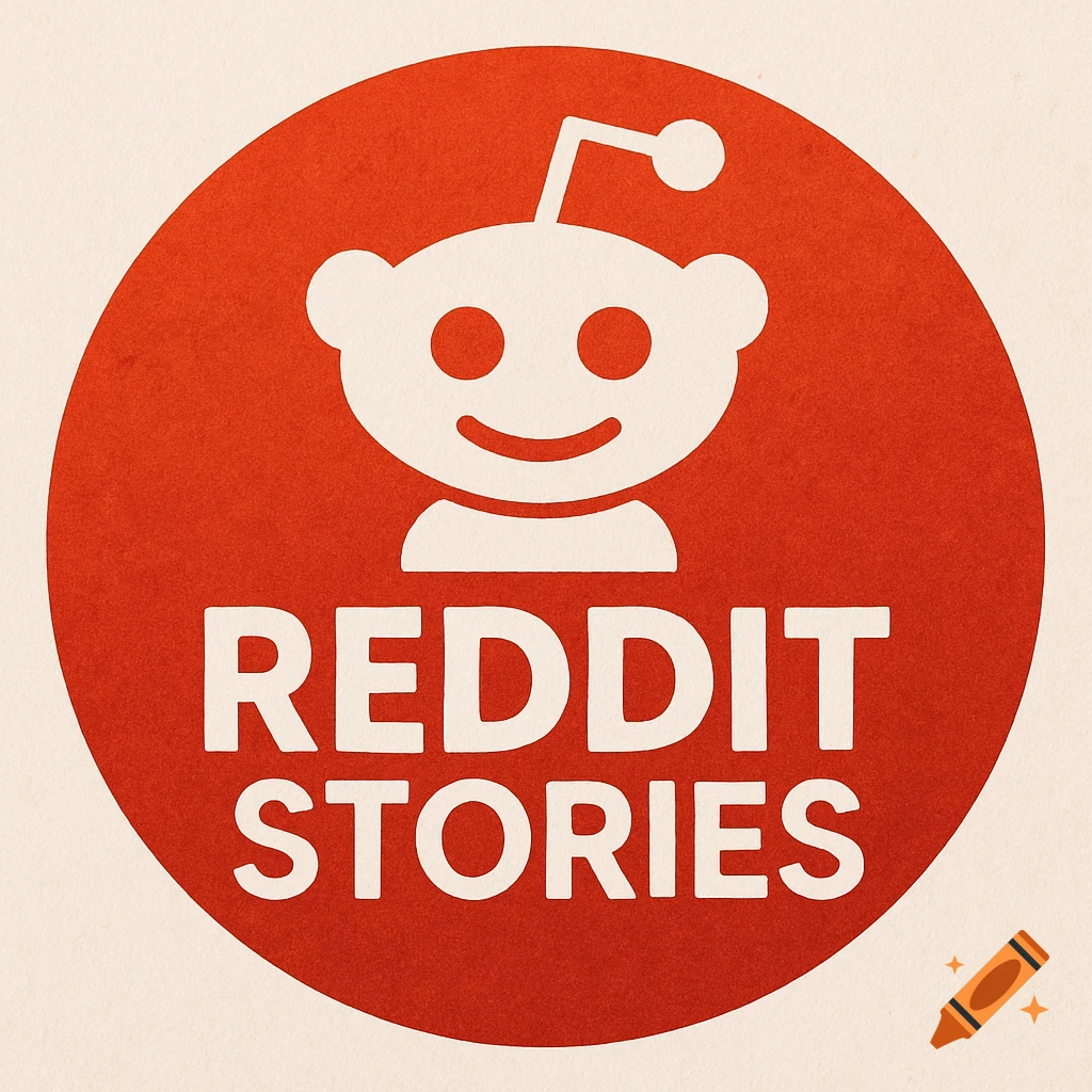 Reddit logo with Snoo and the words Reddit Stories in a red circle on ...