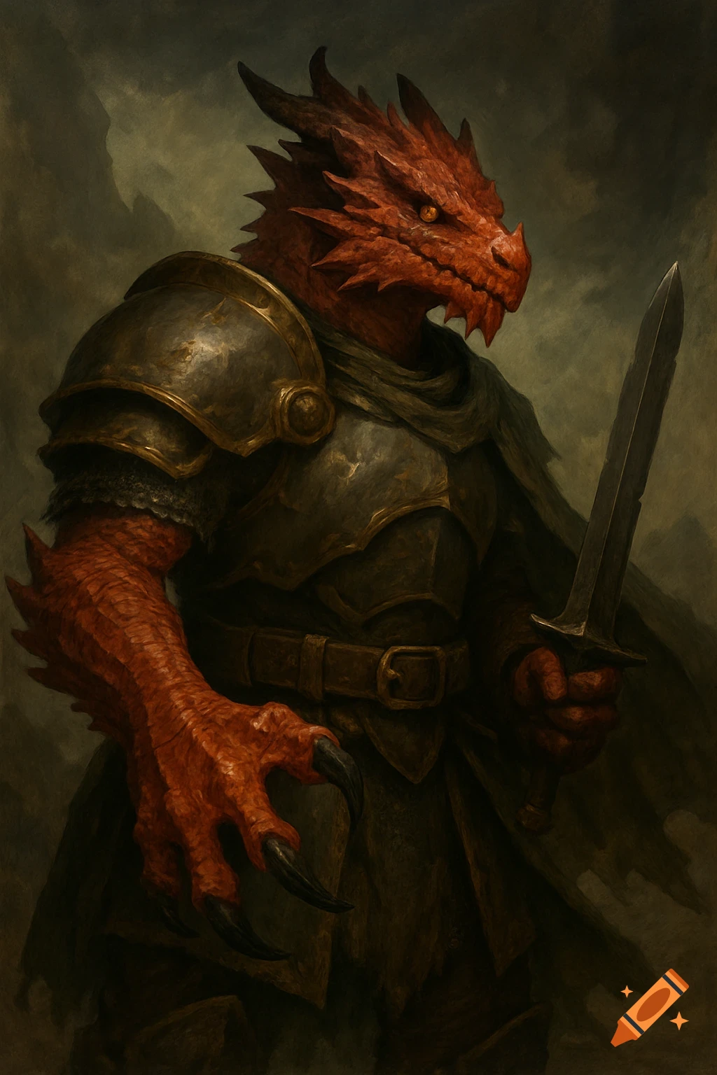 Dragonborn images created on Craiyon