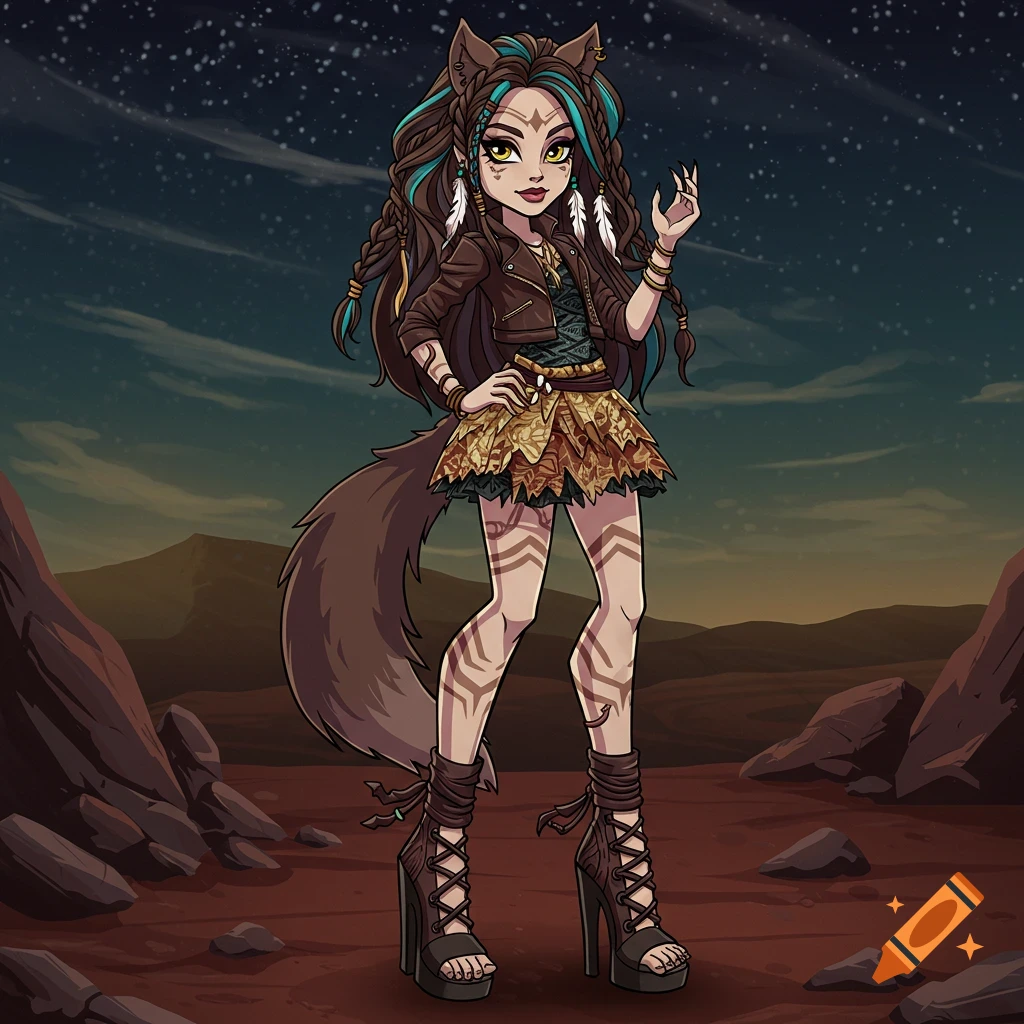 Monster High images created on Craiyon