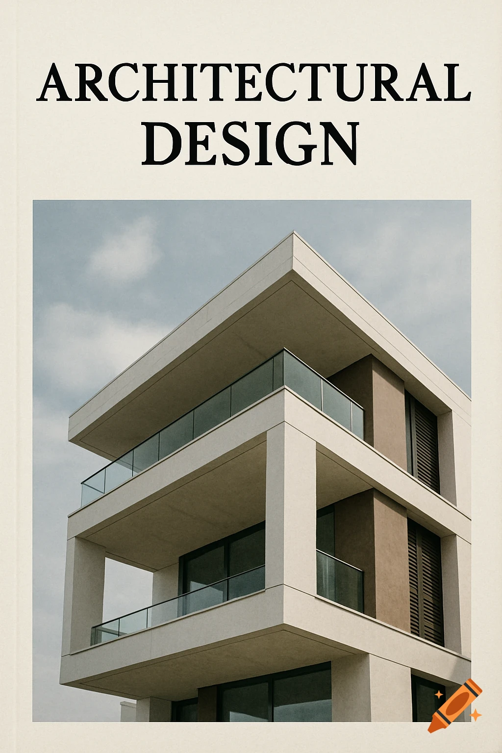 A book cover titled "Architectural Design" featuring a modern concrete ...