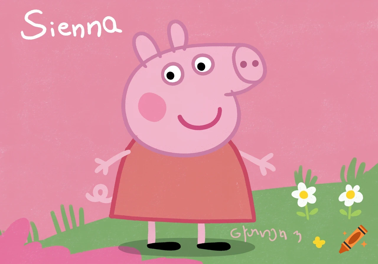 Peppa Pig images created on Craiyon