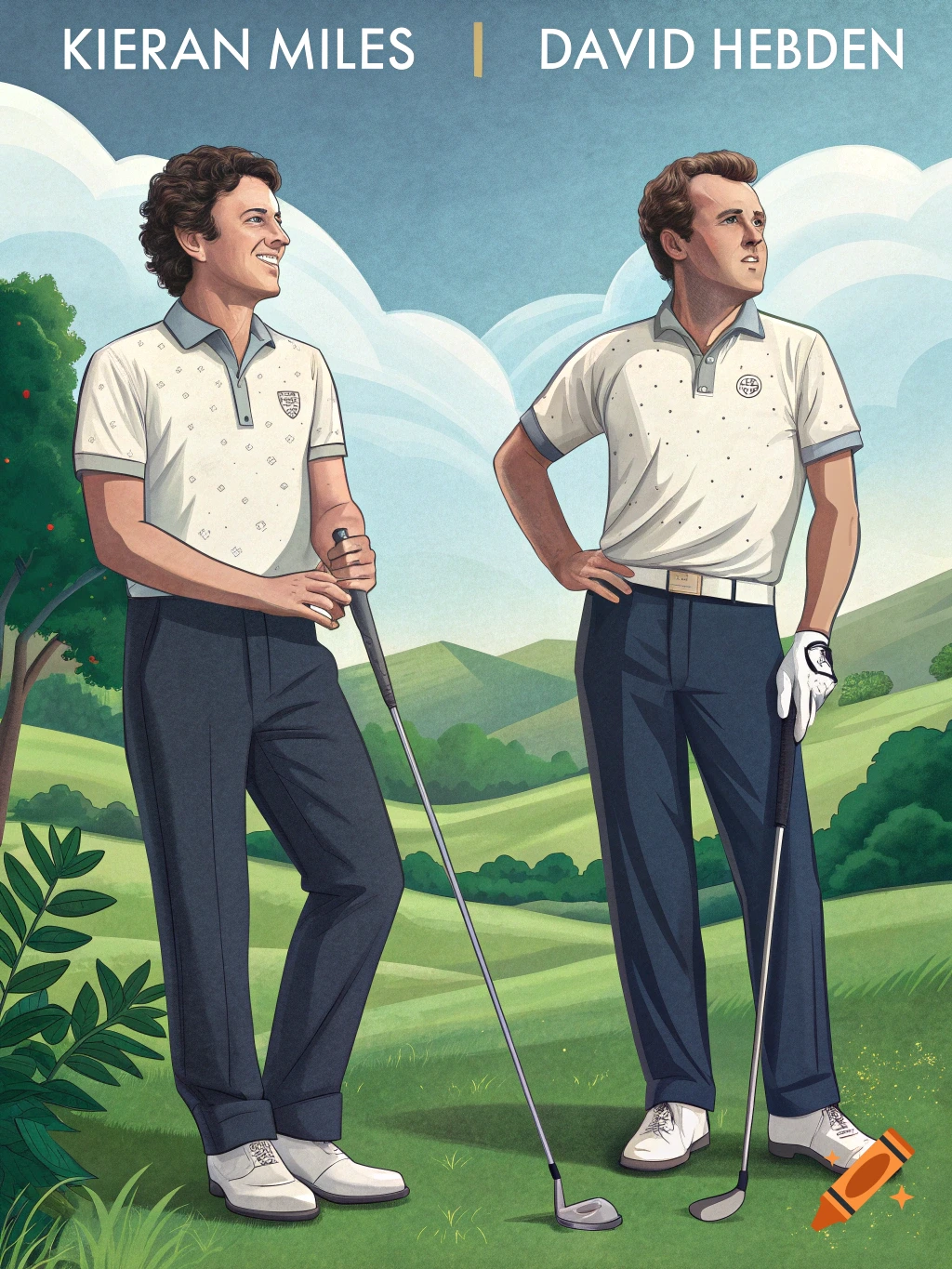 Golf images created on Craiyon