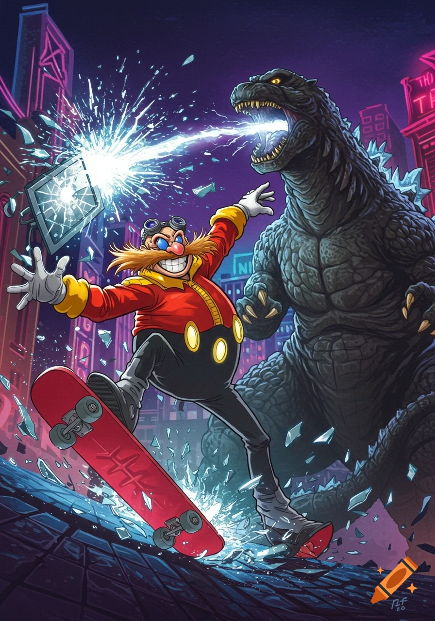 Kaiju images created on Craiyon