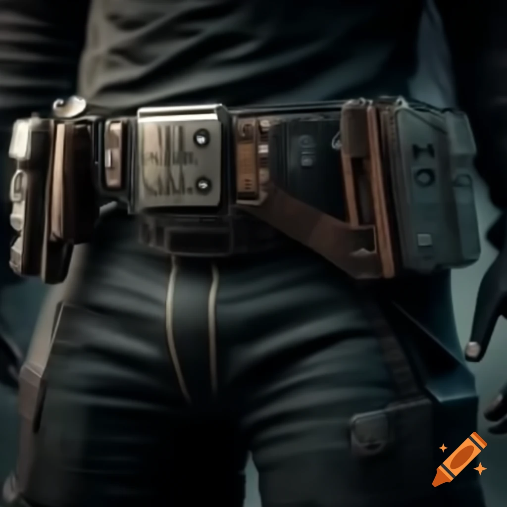 Gustavete Utility Belt in gothic sci-fi futuristic post-apocalyptic ...