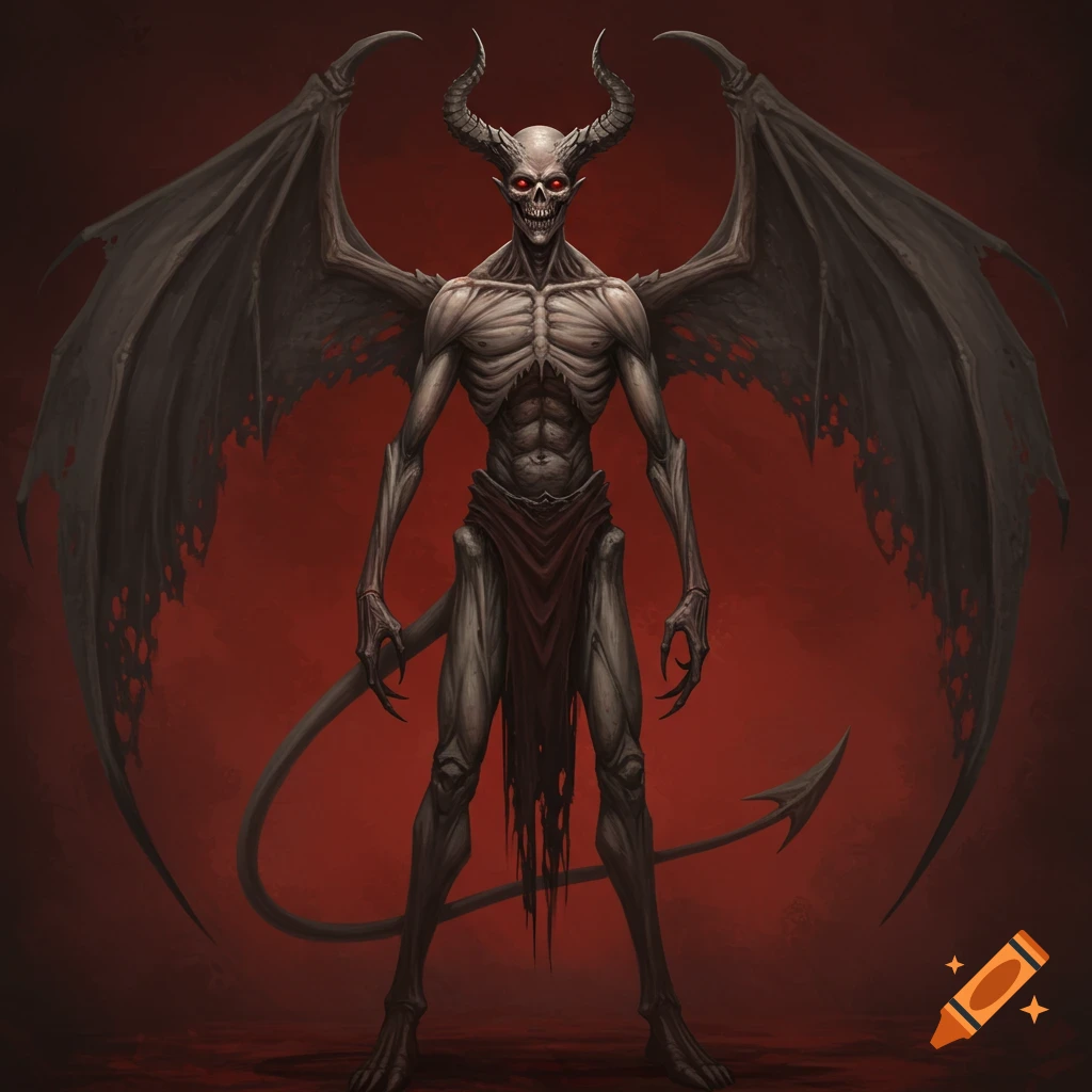 Demon images created on Craiyon