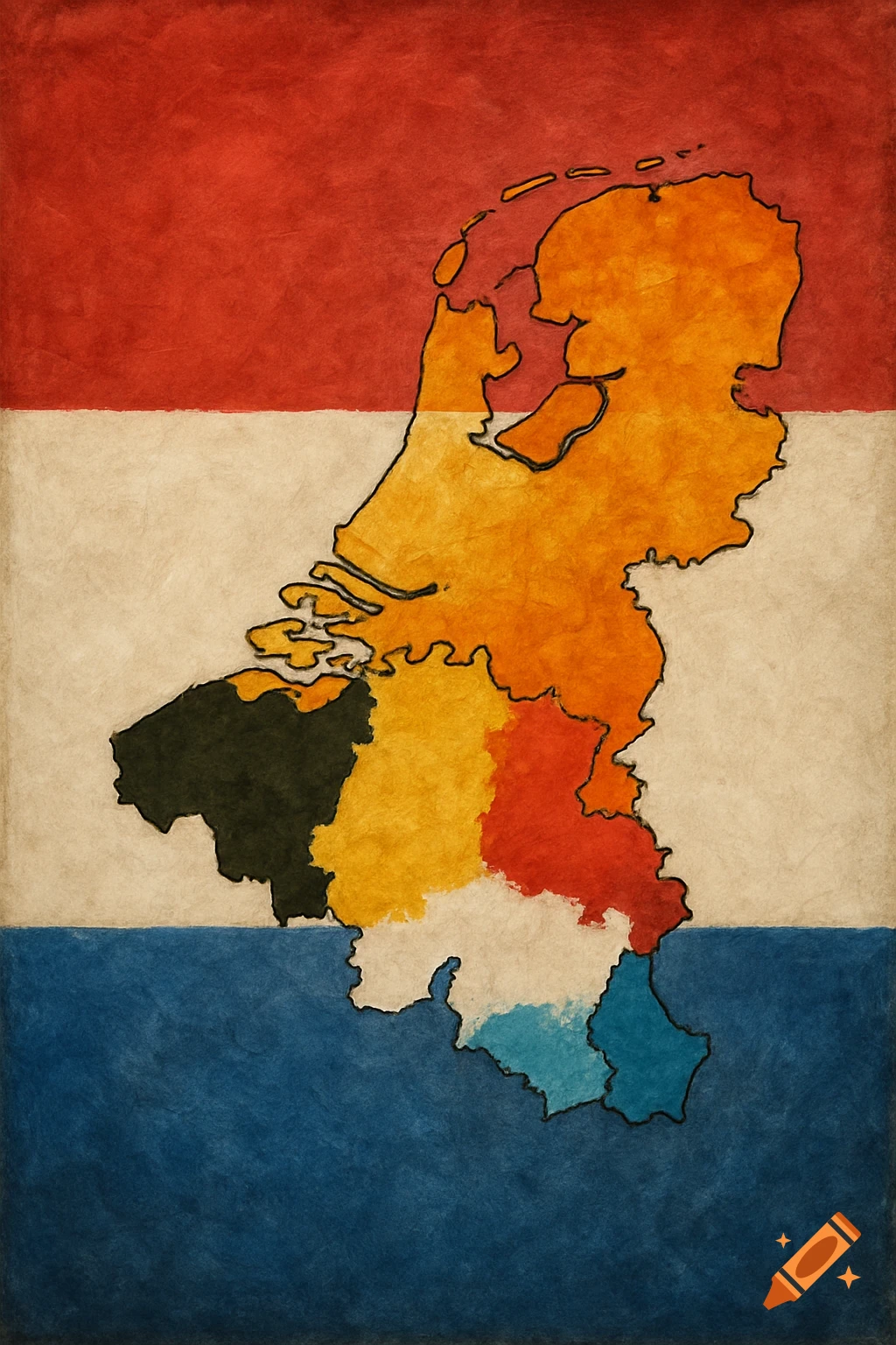 Flags images created on Craiyon