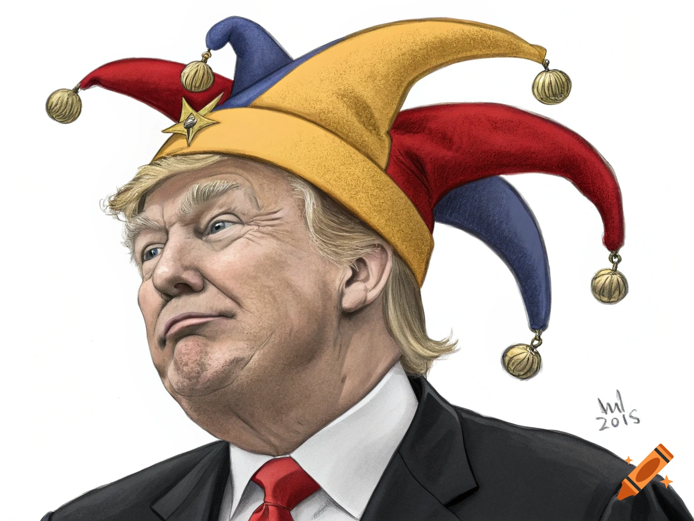 Caricature images created on Craiyon