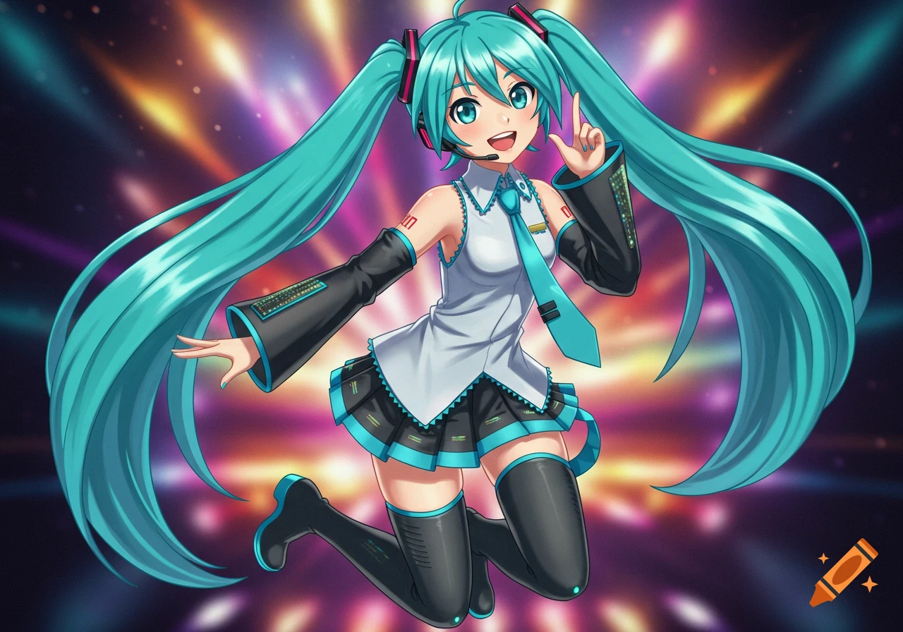 Vocaloid images created on Craiyon