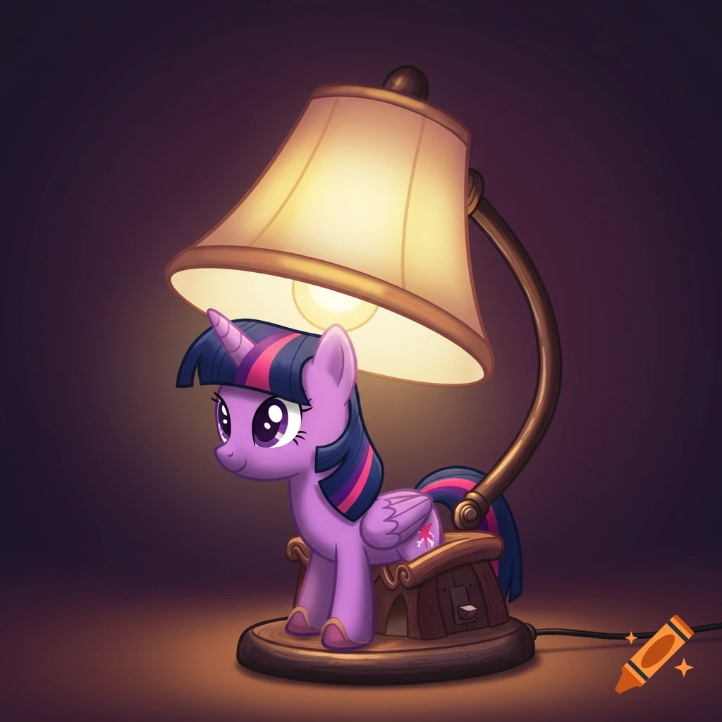 Illustration of My Little Pony's Twilight Sparkle sitting under a ...