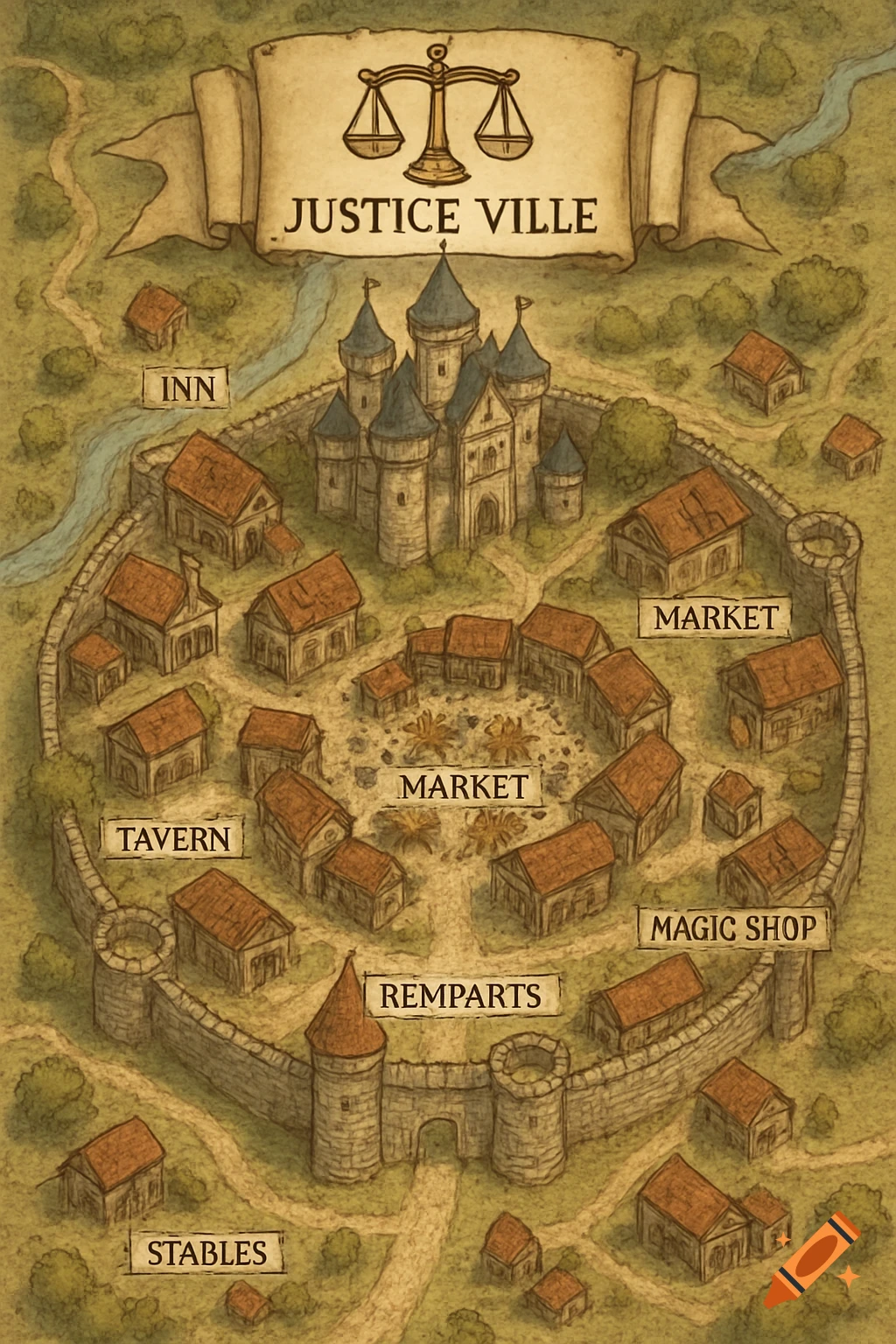 Map images created on Craiyon