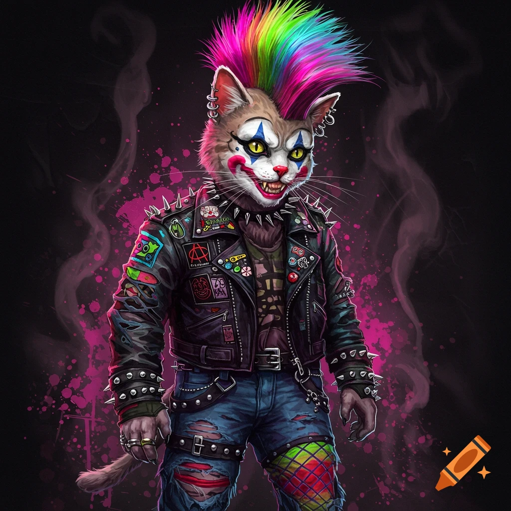 Punk images created on Craiyon