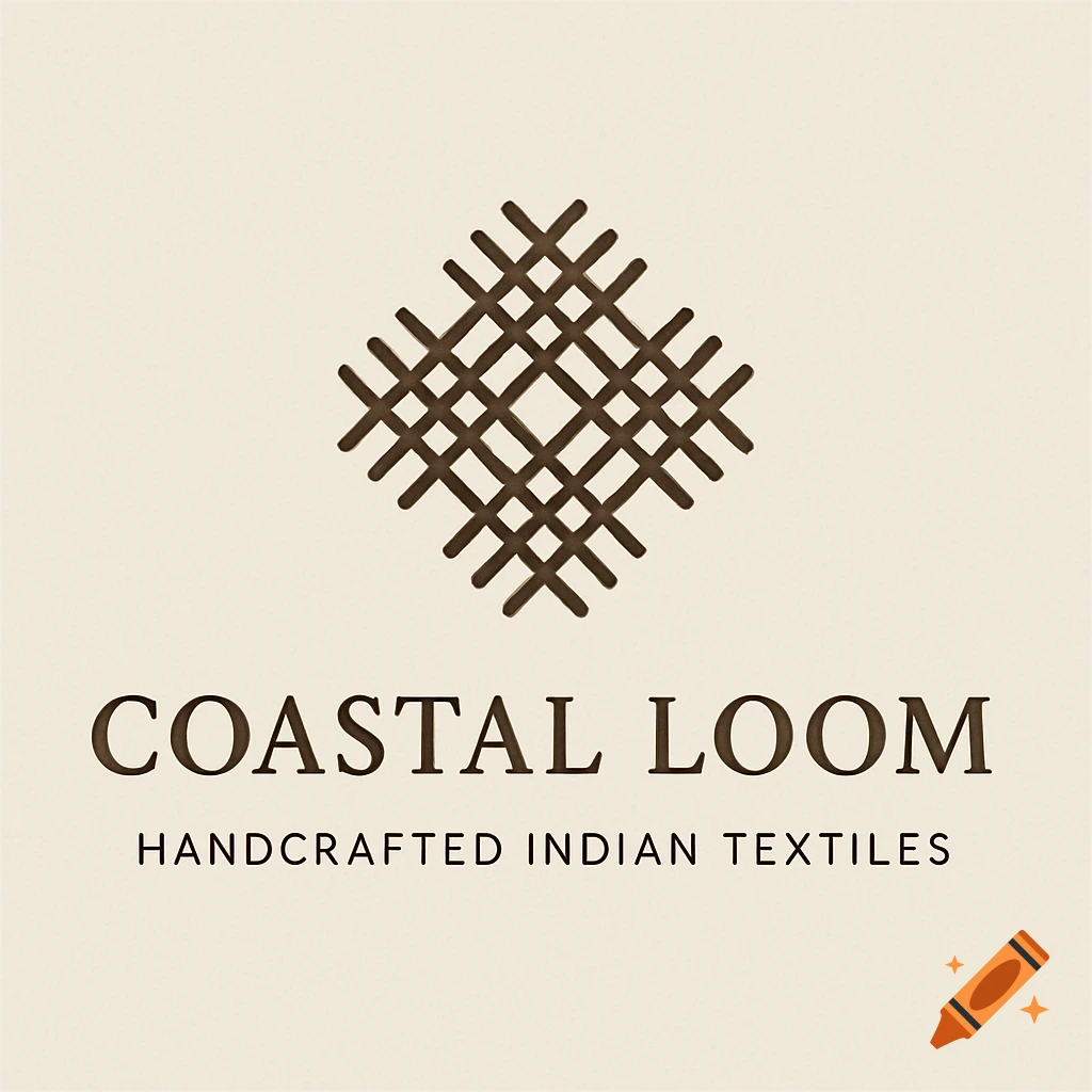Logo featuring a square grid symbol above the words "COASTAL LOOM" and ...