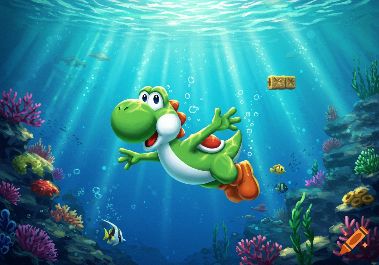 Yoshi images created on Craiyon