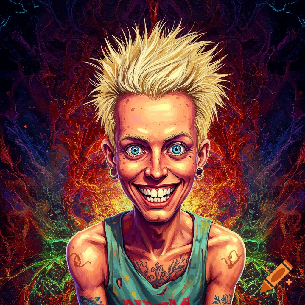 Caricature images created on Craiyon