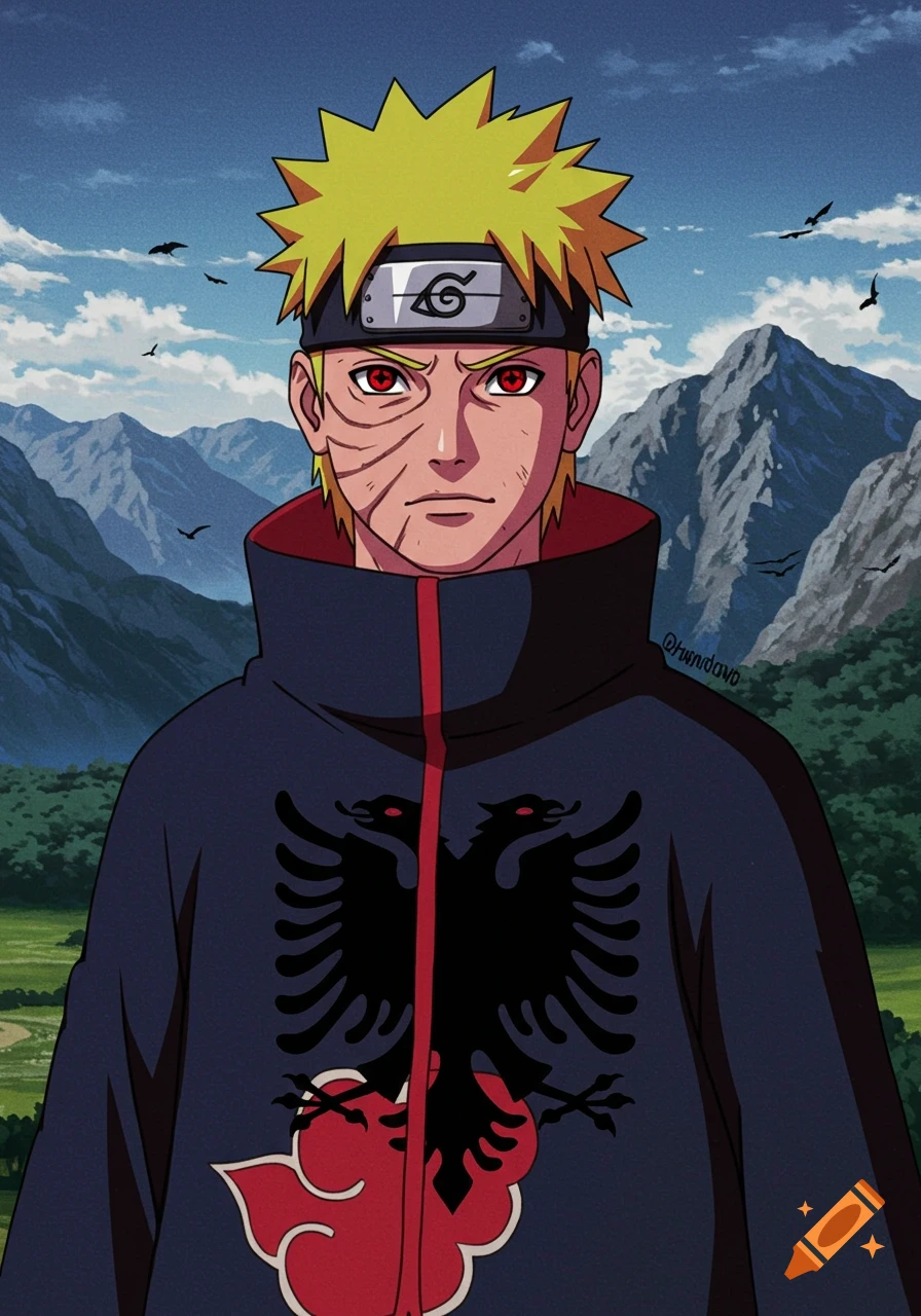 Anime character Obito from Naruto with yellow hair, red eyes, and scars ...