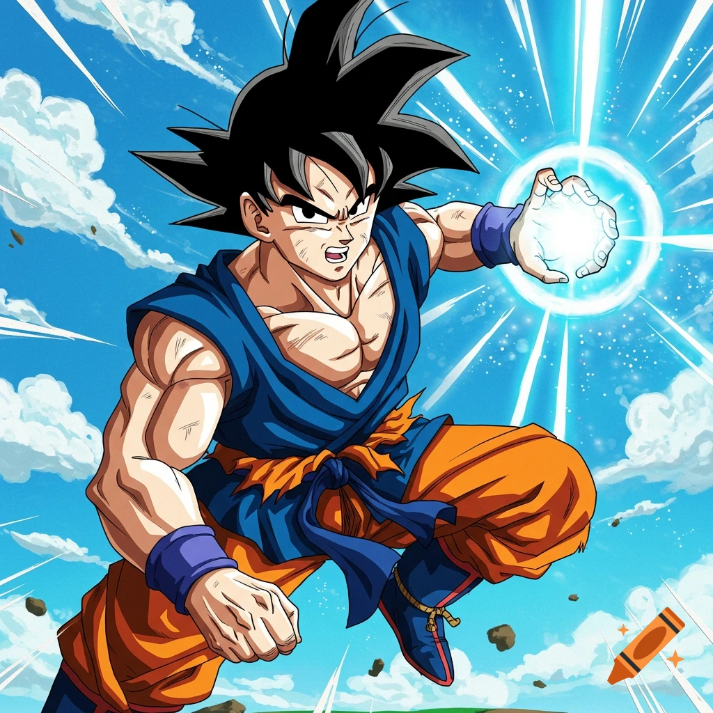 Goku images created on Craiyon