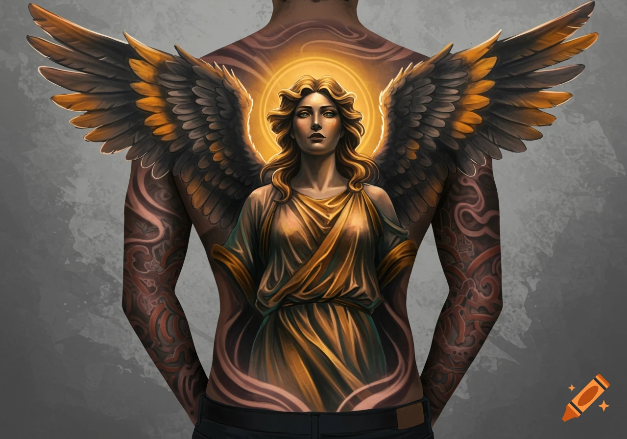 Angel Of Fire Tattoo