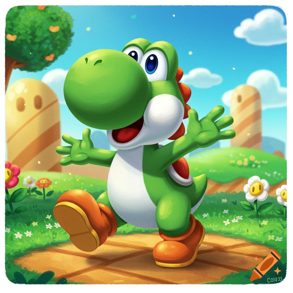 Yoshi images created on Craiyon